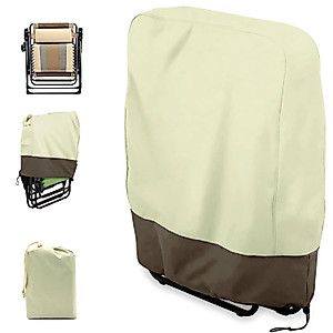 Outdoor Folding Chair Covers, 210D Oxford Cloth Zero Gravity Chair Covers Waterproof and UV Resistant(32.3'' x 36.7'x 8.3