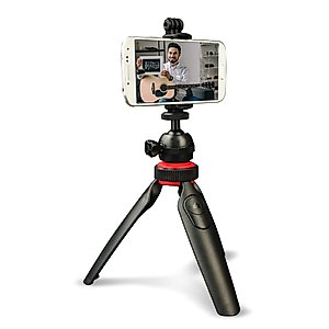 Active Mini Tripod with Wireless Bluetooth Shutter Remote & Camera Mount