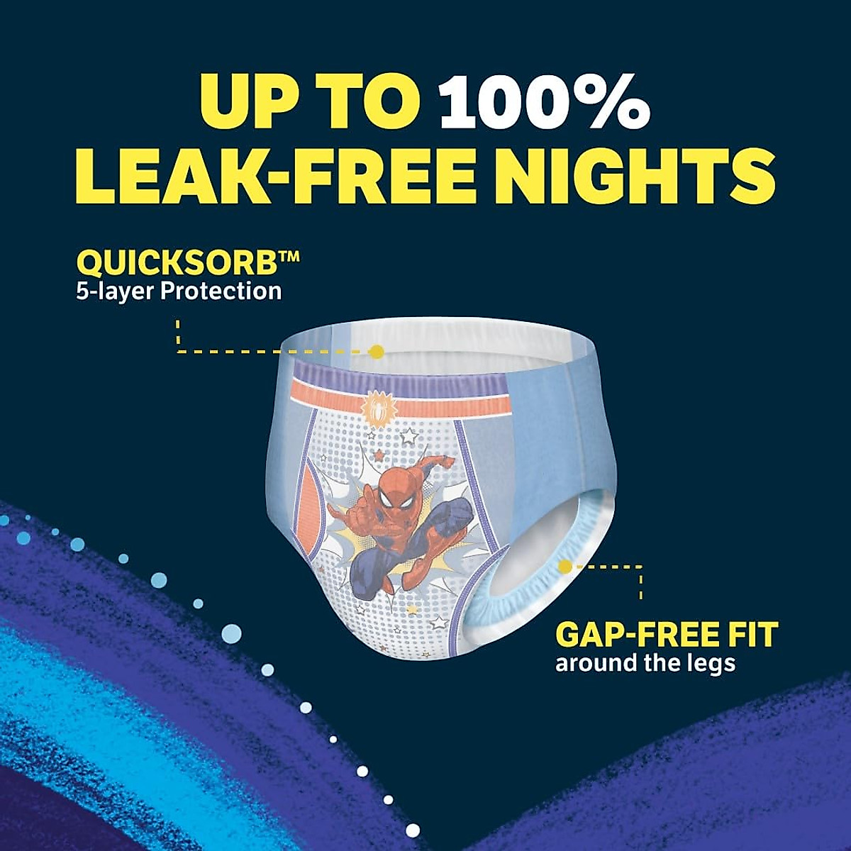 Goodnites Boys' Nighttime Bedwetting Underwear, Size Extra Small (28-43 lbs), 44 Ct (2 Packs of 22), Packaging May Vary