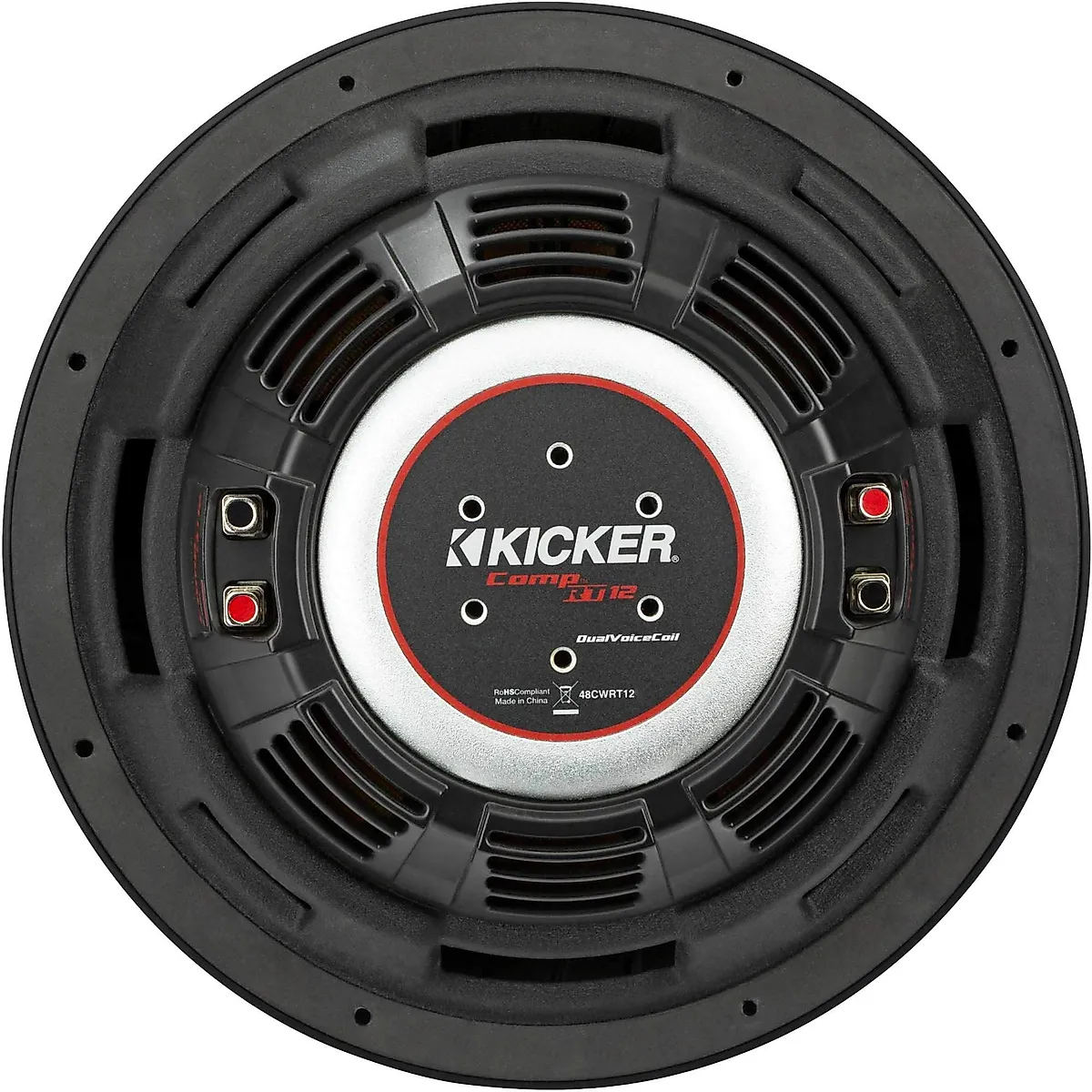 Kicker 12 Inch Comp RT Thin Woofer Includes Two 48CWRT122 2 Virtual 2 ohm Package