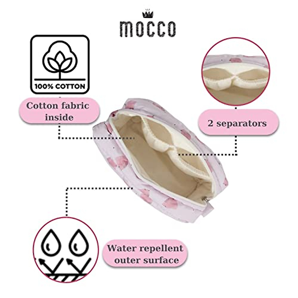 Organizer Bag - Diaper, Bibbs, Bottle and Supplies - For Travel and Daily Use - 2 Additional Compartments (Chubby Birdy)