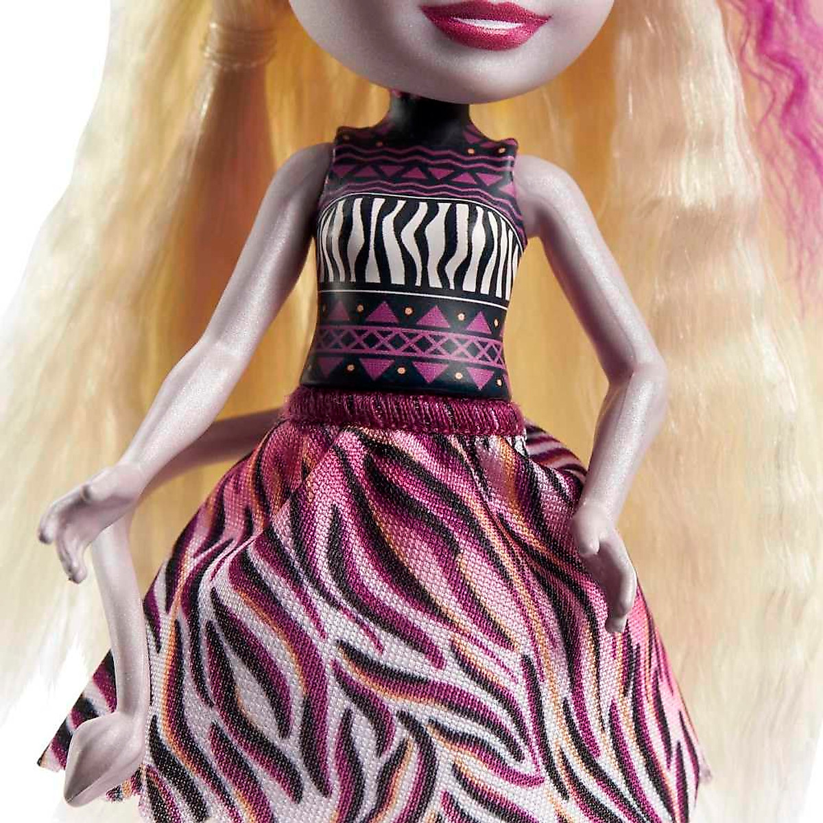 Mattel Enchantimals Zadie Zebra Doll with Ref Animal Figure, 6-inch Small Doll with Removable Skirt & Accessories, Sunny Savanna Toy Collection