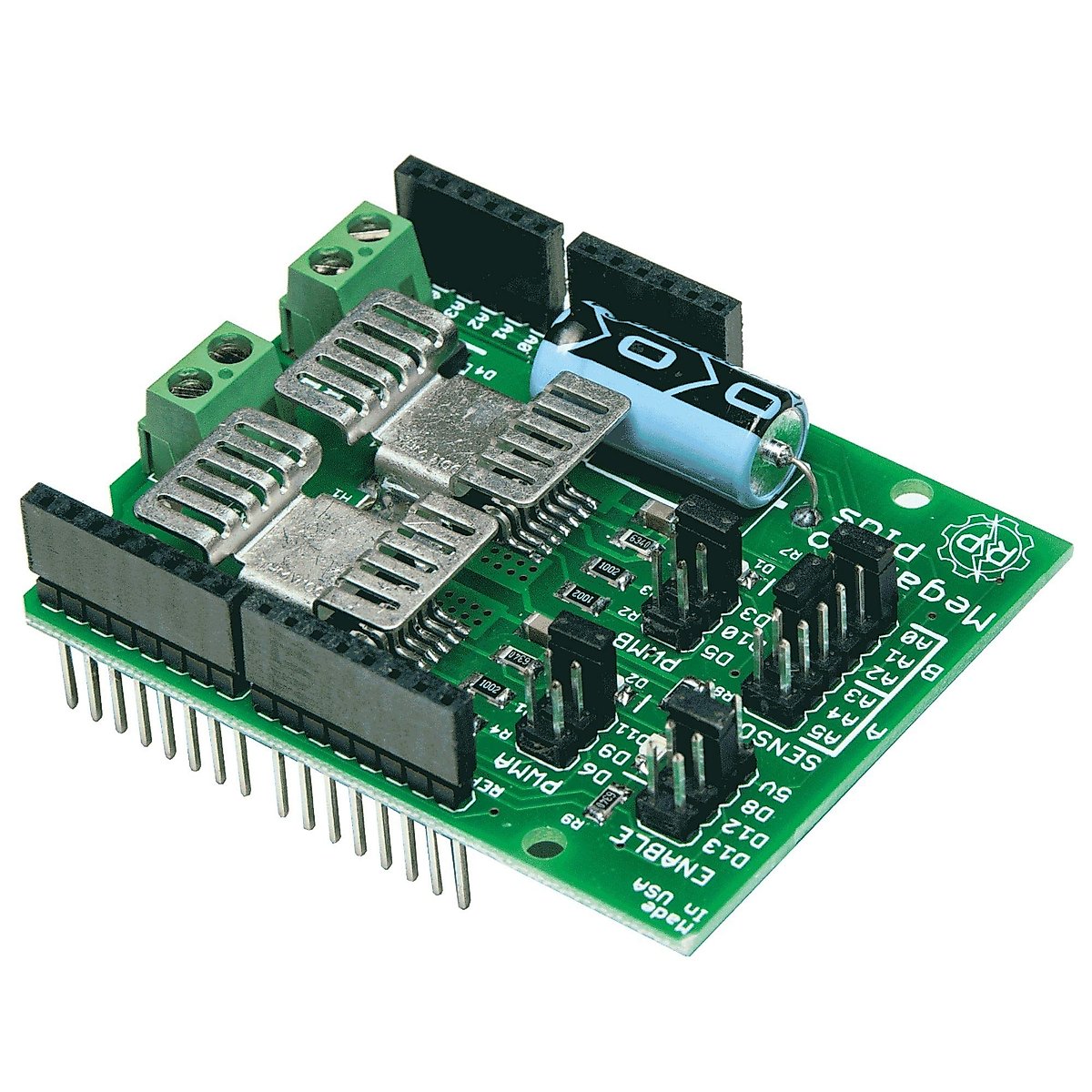 PROGRESSIVE AUTOMATIONS MegaMoto Plus H-Bridge for Arduino, (LC-80)
