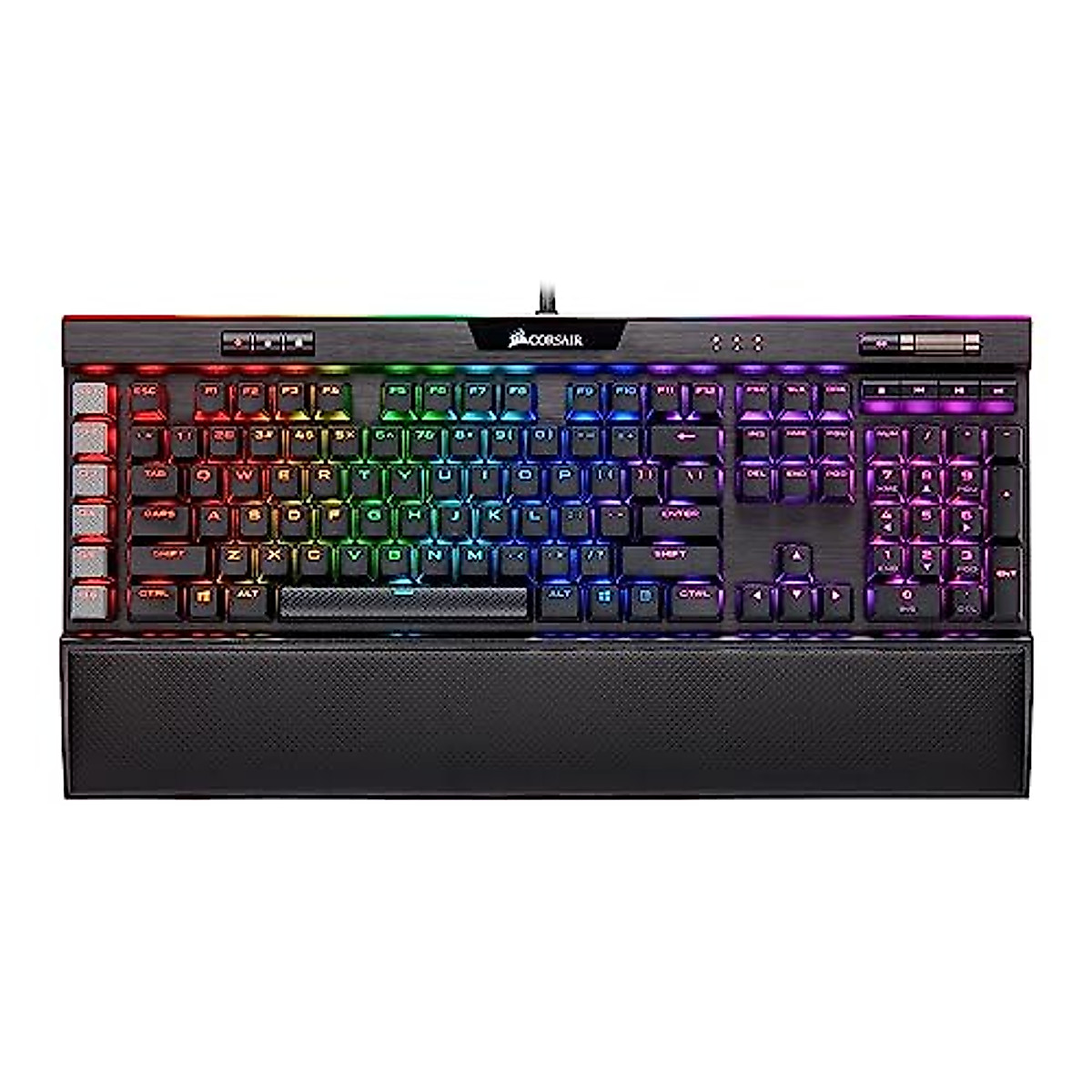 Corsair K95 RGB PLATINUM XT Mechanical Wired Gaming Keyboard - Cherry MX Speed Switches - PBT Double-Shot Keycaps - iCUE Compatible - QWERTY NA Layout - Black