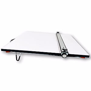 Proartek Drafting PK00018 Model PXB36 Portable Drafting Drawing Board 24" x 36"; PXB Series; Adjustable Aluminum Parallel Straightedge; Carry Handle; Architecture Tool for Students and Professionals