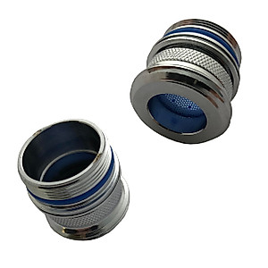 Neoperl Cache to Hose Faucet Adapter - Convert Hidden Aerator to Take 3/4" Male for Kitchen Appliances - Solid Brass, Chrome Plated