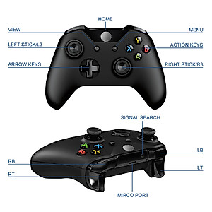 NINIFEI Xbox Controller, Replacement for Wireless Xbox One Controller, Xbox Series Controller Compatible with Xbox Series X|S, Xbox One, Windows 7/8/10, Xbox 1 Controller with Screenshot