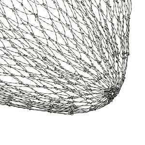 PATIKIL Fishing Net Replacement, Dia.19.7" PE Landing Net Replacement Mesh for Freshwater Saltwater Fishing, Gray