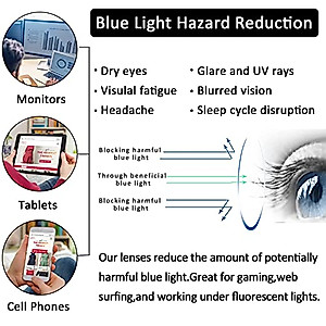 Outray Stylish Blue Light Glasses Non Prescription Frames for Women Cat Eye Fake Glasses Computer Glasses Anti Glare & UV