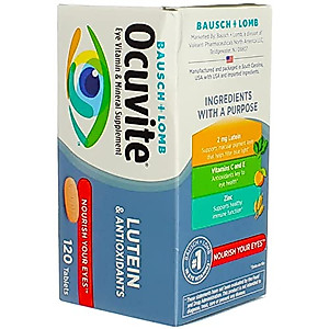 Bausch & Lomb Ocuvite with Lutein - 120 Tablets