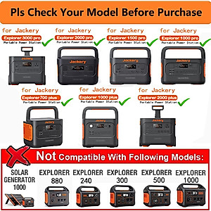 MJPOWER 12V/24V Car Charger Cable for Jackery Explorer 700 Plus /1000 Plus /2000 Plus /3000 Pro Portable Power Station Jackery E700 Plus E2000 Plus E1000Plus E3000 Pro Solar Generator DC Power Cord