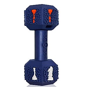 LPHSNR Upgrade Mango Dumbbells Dog Toys for Aggressive Chewers,Dog Toys for Boredom and Stimulating,Interactive Durable Dog Toys Tough Natural Rubber Dumbbell Toy for Large Medium Dogs