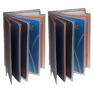 Bullz Heavy Duty Vinyl 6 Pages Insert for Bifold or Trifolds Wallet(Set of 2 )