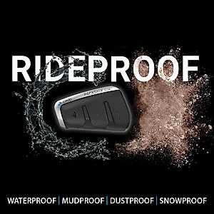 Cardo PTS00101 - PACKTALK Slim Motorcycle Bluetooth Communication System Headset - Black, Dual 2 Pack