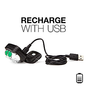 Energizer Vision LED Rechargeable Headlamp, Water Resistant Bright LED Headlamp for Outdoors, Camping Gear and Hurricane Supplies, includes USB Charging Cable, Pack of 1