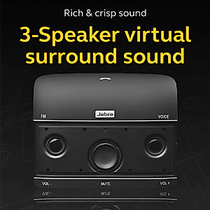 Jabra 100-46000000-02 Freeway Bluetooth in-Car Speakerphone (U.S. Retail Packaging)