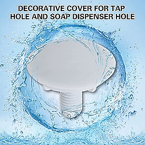 binyu Kitchen Sink Hole Cover - 4PCS Kitchen Sink Plug ABS+PP Material Hole Cover Prevent Water Leakage for Counter Space