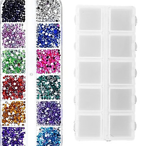 Yinhing Bead Organizer, Compartment Organizer Box,Grid Organizer Box, Container Box, Nail Bead Storage, Grid Storage Organizer, 10 Compartment Storage Container