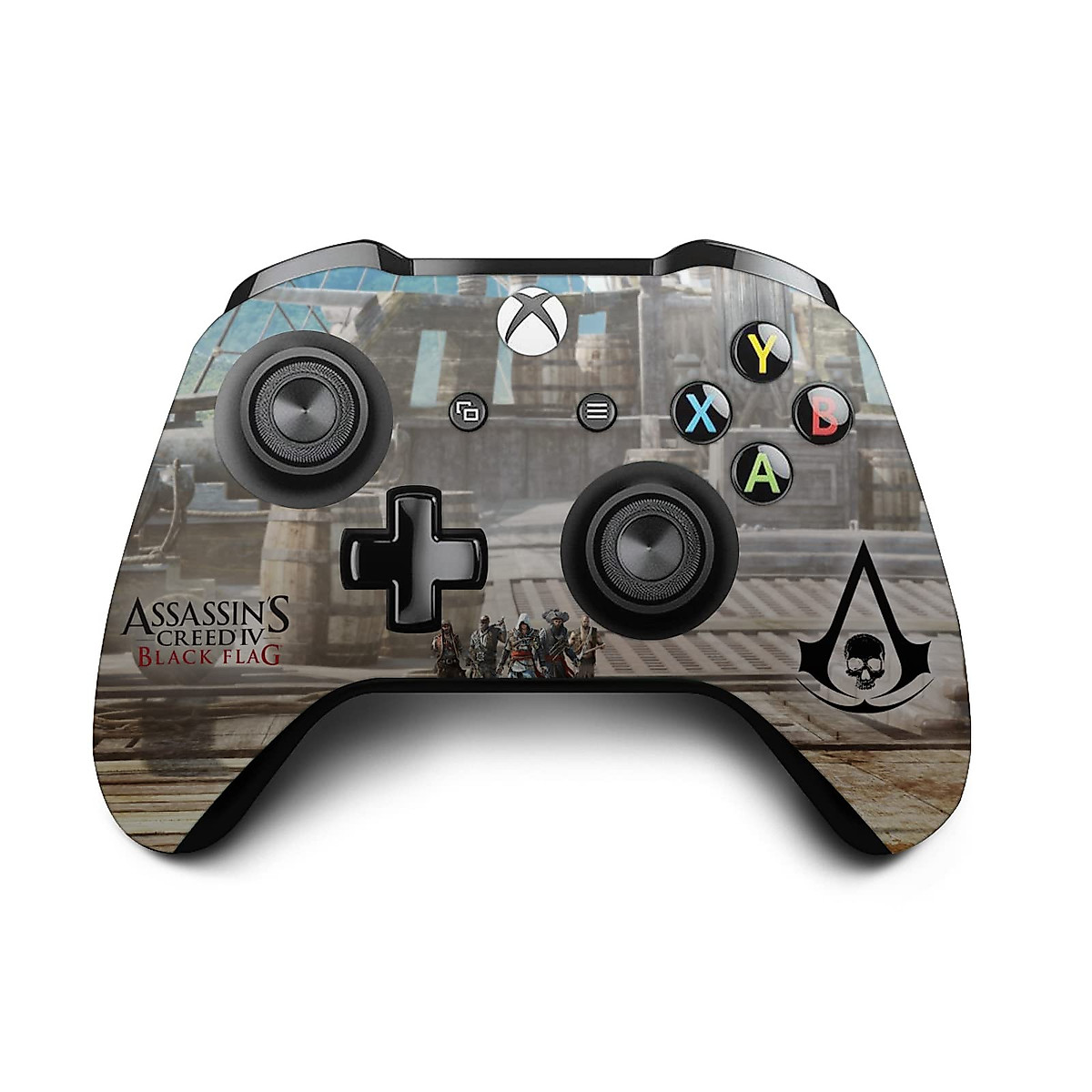 Head Case Designs Officially Licensed Assassin's Creed Group Key Art Black Flag Graphics Vinyl Sticker Gaming Skin Decal Cover Compatible With Xbox One S Console and Controller Bundle