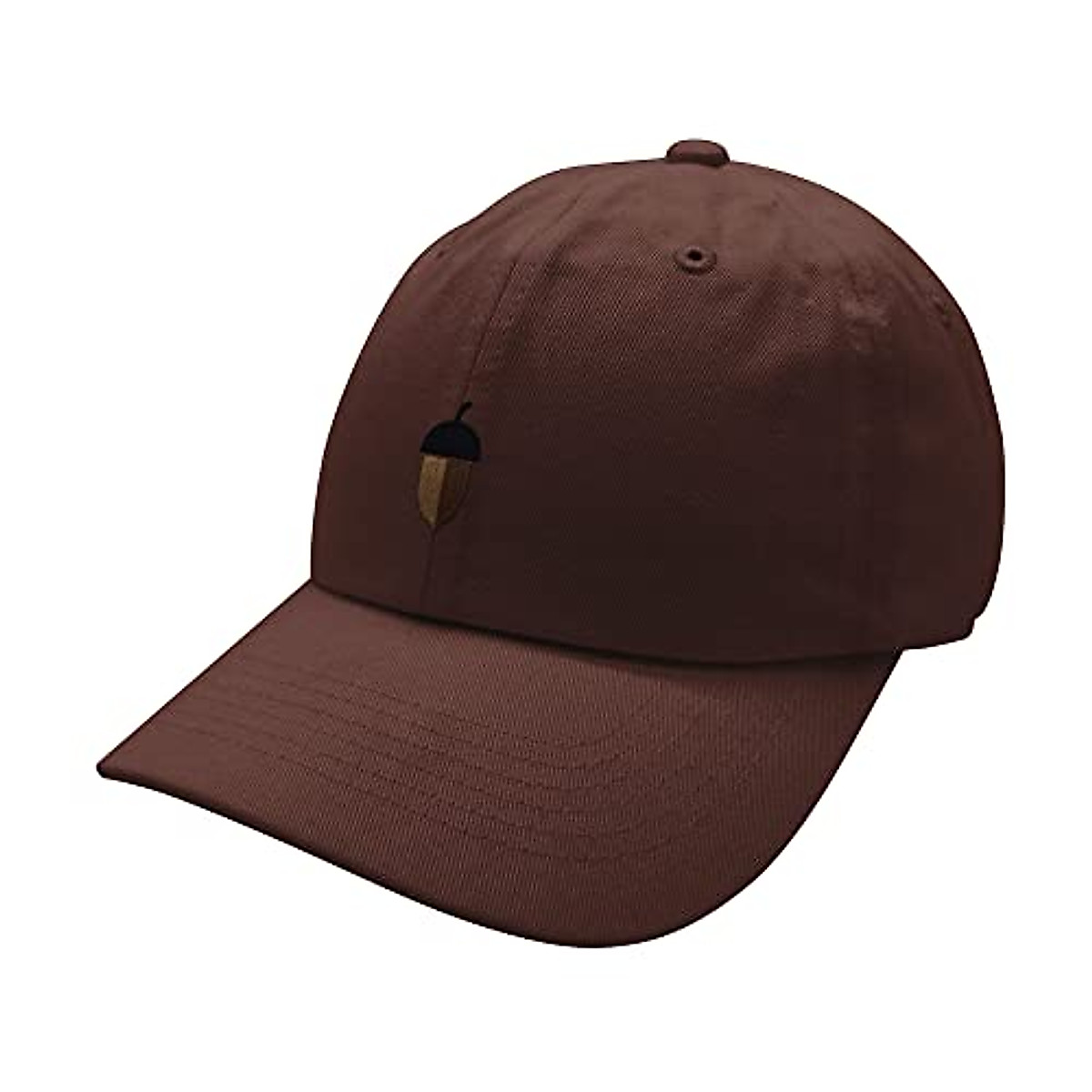 JPAK Acorn Baseball Cap Embroidered Cotton Dad Hat - Nut Tree Brown