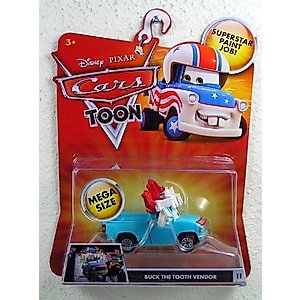 Disney / Pixar CARS TOON Oversized Die Cast Car Buck the Tooth Vendor