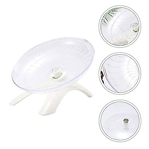 POPETPOP Hamster Pet Flying Saucer Exercise Wheel Toy Spinner for Gerbil Rat Chinchillas Guinea Pig Squirrel Small Animal