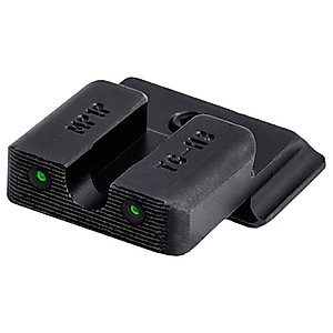 TruGlo TG-TG231MP1C Tritium Pro Glow in the Dark Night/Day Handgun Gun Sight w/ Orange Ring, Compatible w/ Smith &Wesson M&P Pistols, Black