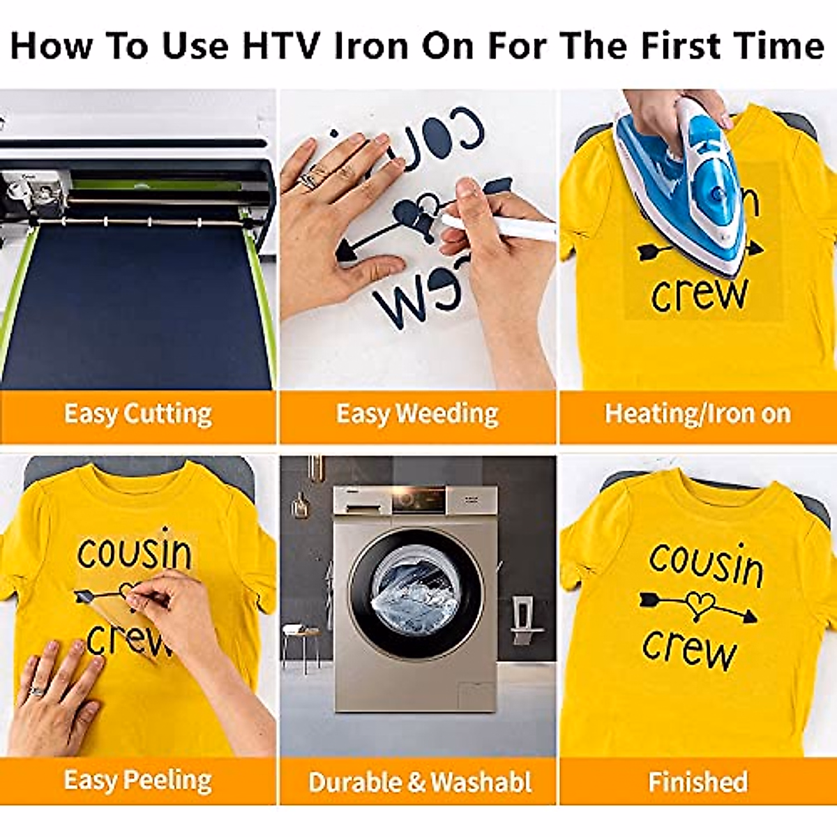 HTV Heat Transfer Vinyl Bundle 12"x10" 11 Pack- Iron on Vinyl for T Shirts DIY Iron on Fabrics (Red)