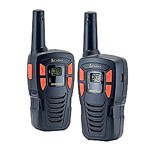 Cobra CXT195 16-Mile microTALK 2-Way Walkie Talkies 2 Pack, Black