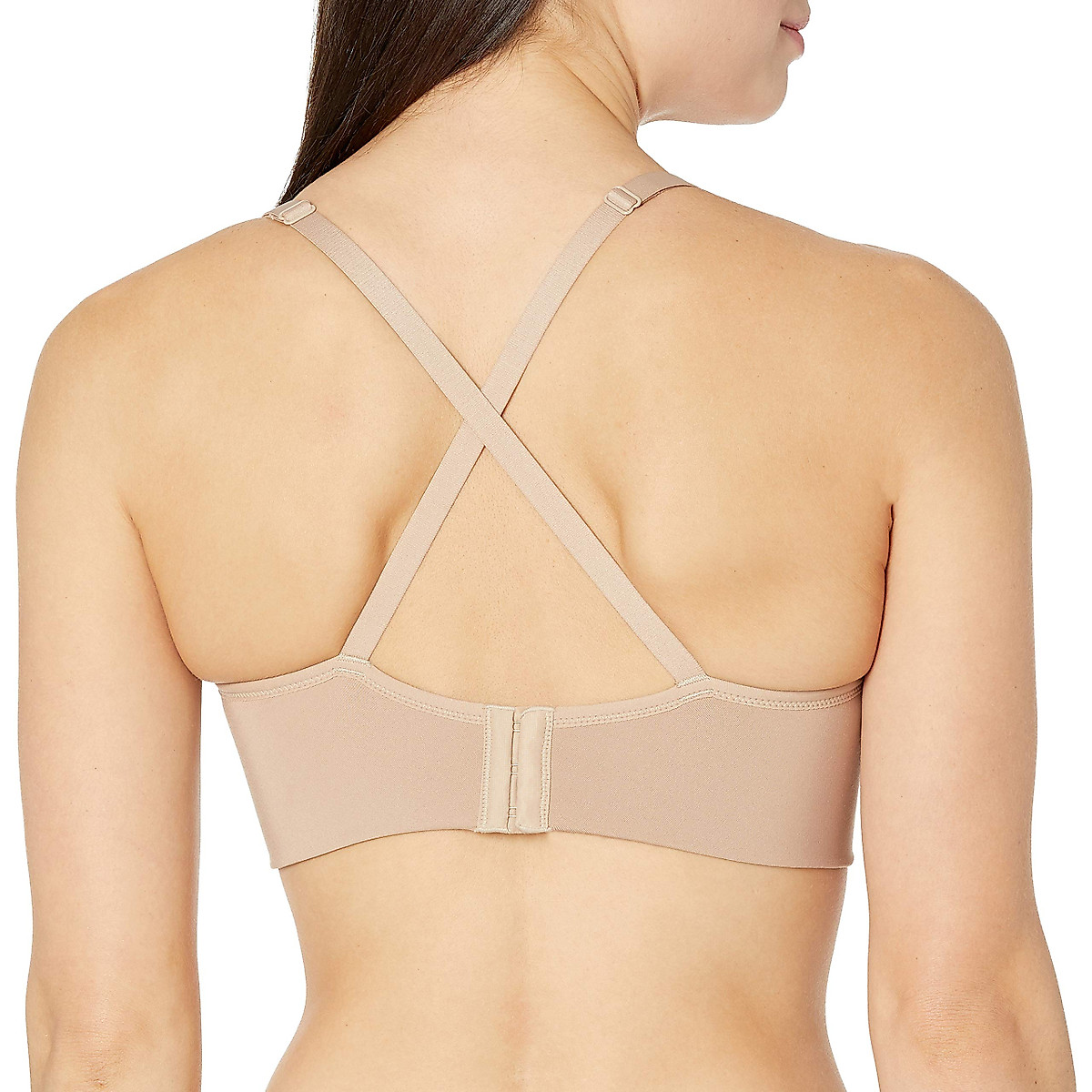 Warner's Women's Benefits Allover-Smoothing Bliss Wireless Lightly Lined Convertible Comfort Bra RM1011W, Toasted Almond, 36C