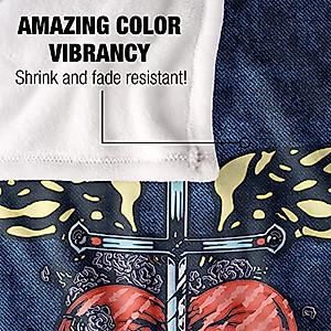 Bon Jovi Weathered Denim Silky Touch Super Soft Throw Blanket 36" x 58"