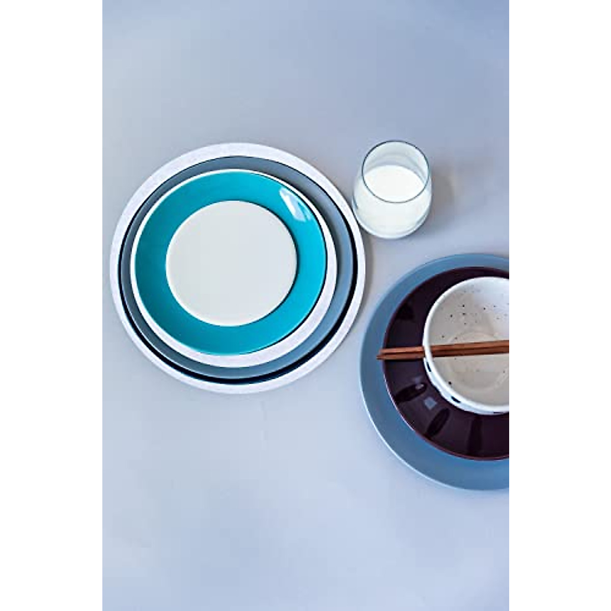 Imperius Set of 96 Felt Plate China Storage Containers Dividers Protectors - Thick and Premium Soft - Dish Storage Containers Dividers 24-10", 48-6", 24-4.8"-White