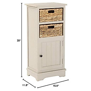 Safavieh American Homes Collection Connery Distressed Black Cabinet