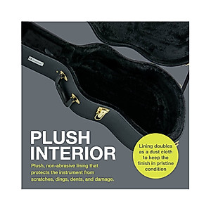 Knox 39" Hard Shell Guitar Case with Gold Hardware