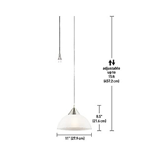 Globe Electric Amaris 18.5 in. H X 11.83 in. W X 11 in. L Brushed Nickel Ceiling Light - Case of: 1
