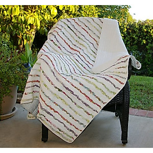 Greenland Home Bella Ruffle Quilted Throw Blanket, Full