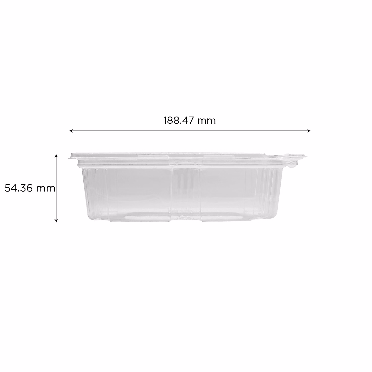 Karat 24oz PET Tamper Resistant Hinged Deli Container with Lid - 200 ct