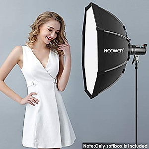 NEEWER 35.4''/90cm Octagonal Softbox Quick Release, with Bowens Mount, Carrying Bag Compatible with Neewer CB60 CB100 CB150 Vision 4 S101-300W/400W and Other Bowens Mount Light -SF-RPBO36