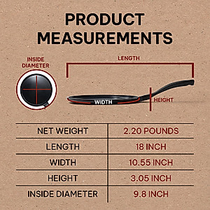 Alva Energy Ceramic Nonstick Crepe Pan Griddle Skillet Induction Non Toxic Cookware 9.8" PFAS, PFOA & PFTE Free, Pancake Pan, Egg Pan, Omelette Pan, Induction Safe, Add to Your Pots and Pans Set