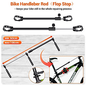 Sportneer Bike Repair Stand: 360 Rotatable Wall Mounted Removable Bike Clamp - Adjustable Home Bicycle Maintenance Stand with 2 Mounting Plates for Diameter of 1-1.6’’ Bicycle