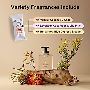 Tirtyl Skipper Foaming Hand Soap Tablet Refills - 6 Pack - 48 fl oz total (6x 8 fl oz) - Rebranded - Compostable Packaging - Variety Fragrance Pack