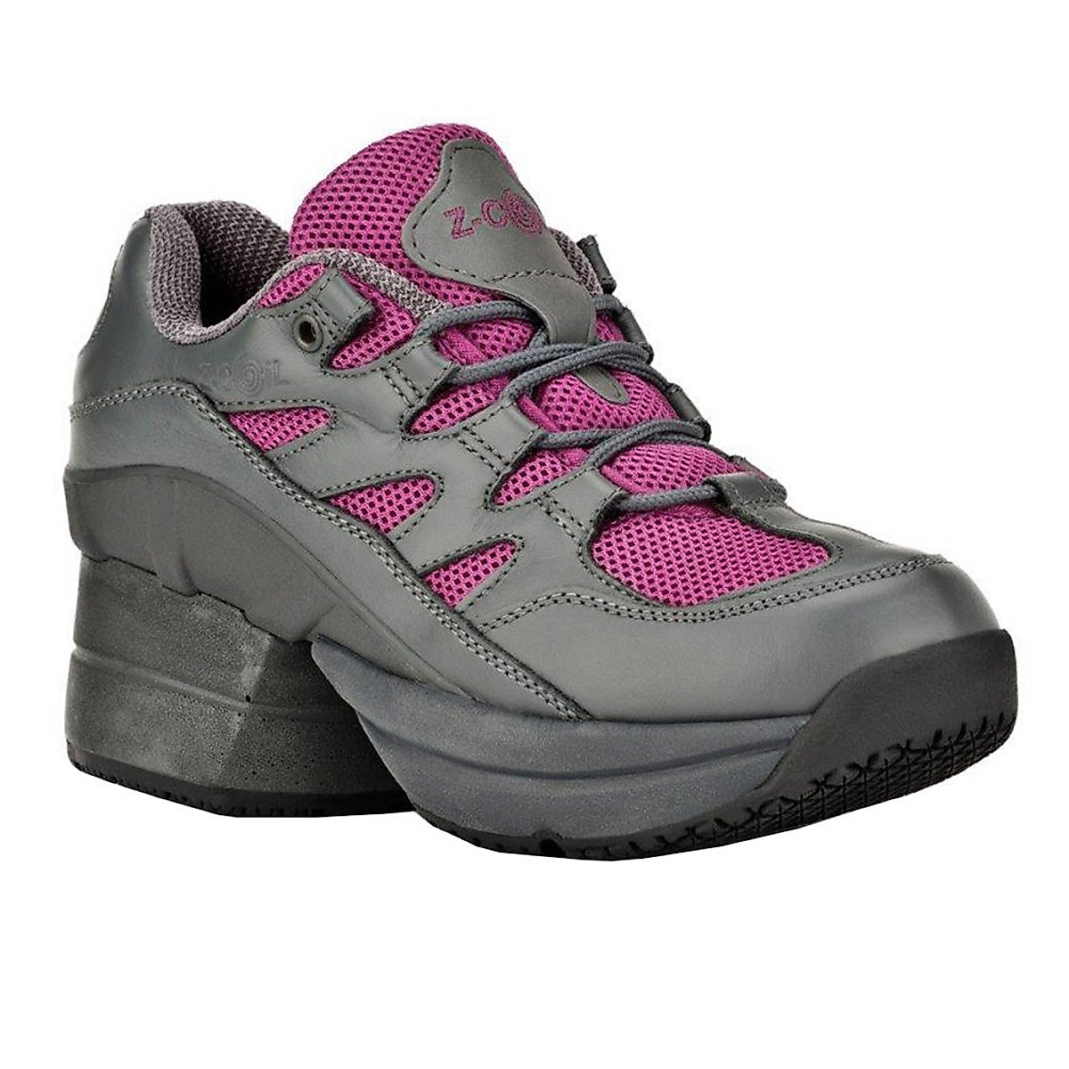 Z-CoiL Women's Freedom Slip Resistant Enclosed CoiL Leather Tennis Shoe (Pink, numeric_10)