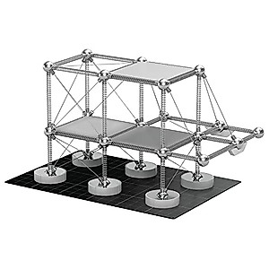 Mola Structural Kit 2 | Magnetic Modular Kit for Engineering and Architecture Education | 145 Pieces + Practical Guide