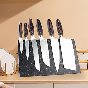 MOSFiATA Magnetic Knife Block - Magnetic Knife Holder - Magnetic Knife Stand- Cutlery Display Stand and Storage Rack