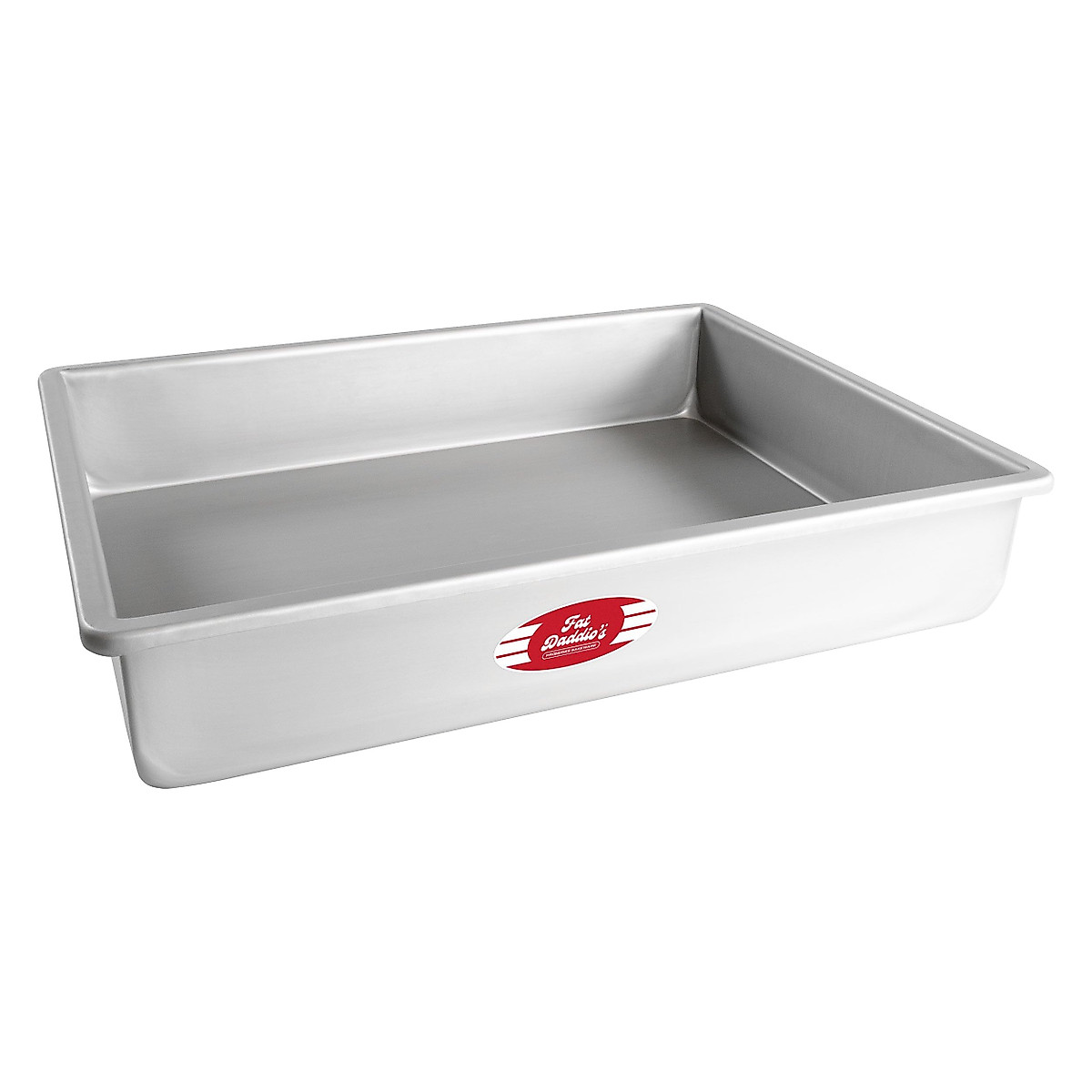 Fat Daddio's POB-12183 Anodized Aluminum Sheet Cake Pan, 12 x 18 x 3 Inch Silver