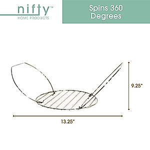 Nifty Turkey Lifter - Easy-Grip Handles, Chrome Plated Steel, Up to 30 Pound Roast, Dishwasher Safe, Heavy-Duty Design for Goose, Turkey, Ham, or Roast