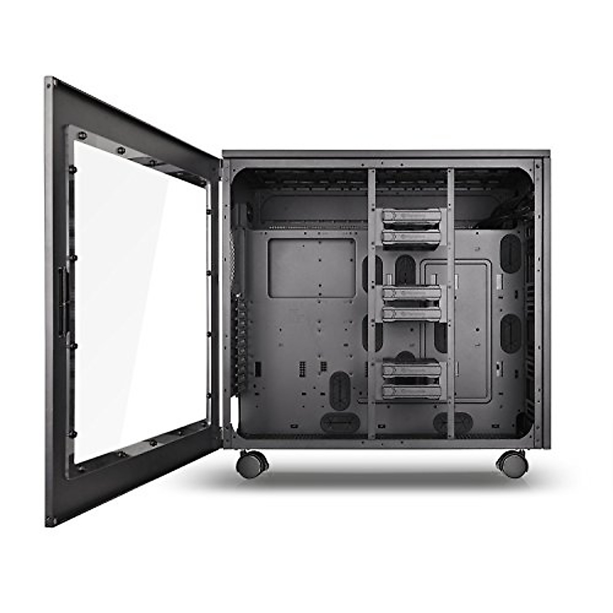 Thermaltake Core W200 Dual System Capable Extreme Water Cooling XL-ATX Fully Modular/Dismantle Stackable Tt Certified Super Tower Computer Case CA-1F5-00F1WN-00 Black