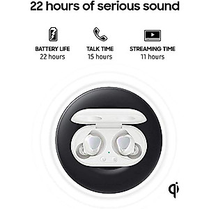 UrbanX Street Buds Plus - True Wireless Earbuds w/Hands Free Controls (Wireless Charging Case Included) - White