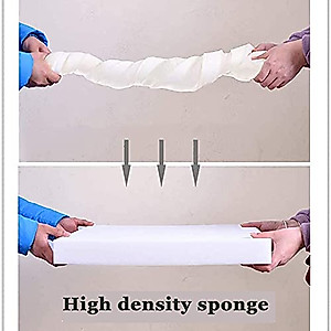 Leather Bench Cushion,Patio Garden Long Soft Bench Cushion for Outdoor Indoor Furniture 47x14inch Waterproof Non-Slip Thick Replacement Settee Sofa Leather Mat White