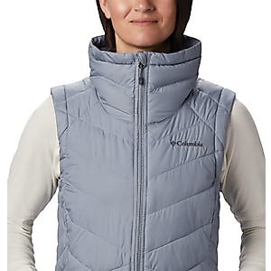 Columbia Women's Heavenly Long Vest, Trade Winds Grey, Small